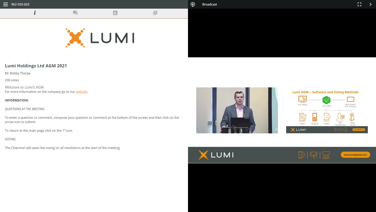 Lumi AGM Mobileを使用する